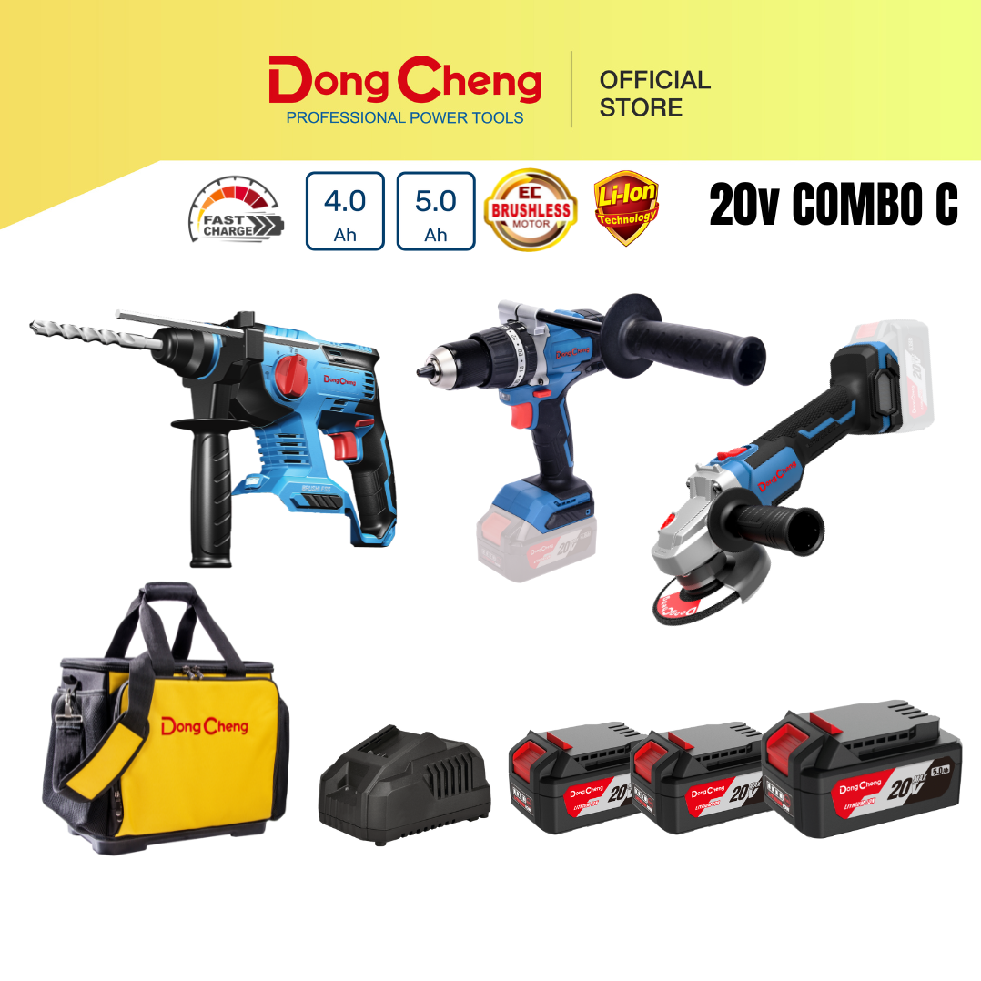 Dc 20v Cordless Combo Set C Dongcheng Malaysia